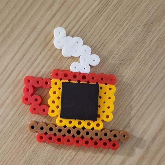 Wall Decor | Teacoffee Cup Perler Bead | Poshmark